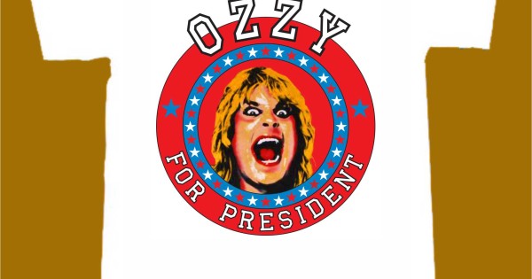 OZZY OSBOURNE T-SHIRT - OZZY FOR PRESIDENT